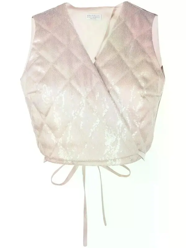 Brunello Cucinelli Quilted Wrap Vest