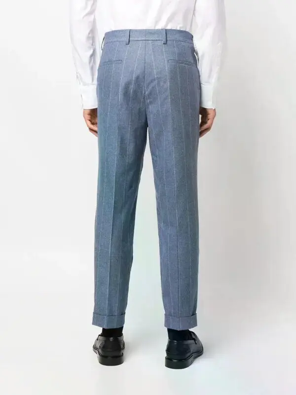 Brunello Cucinelli Pleated Wool-silk Tailored Trousers