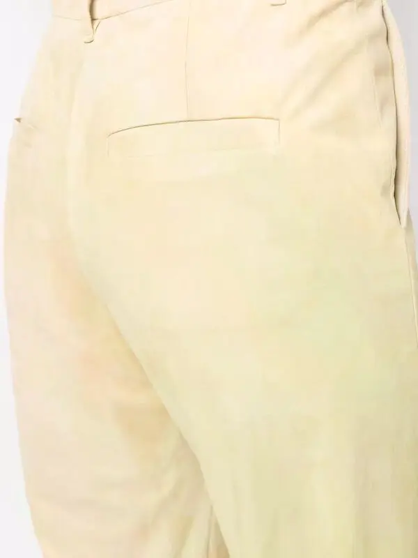 Brunello Cucinelli Cuffed-ankle Leather Trousers