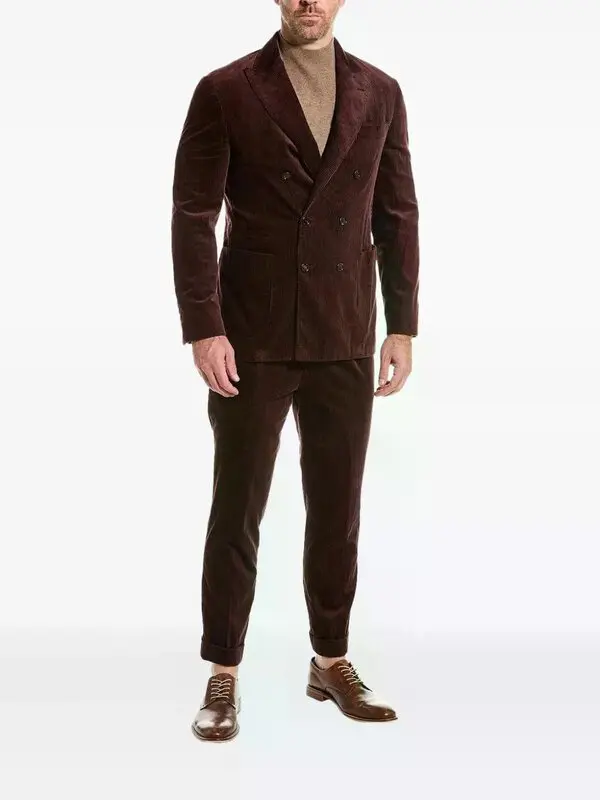 Brunello Cucinelli Corduroy Double-breasted Suit