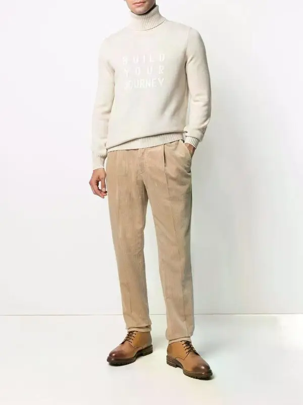 Brunello Cucinelli Pleated Drop-crotch Corduroy Trousers