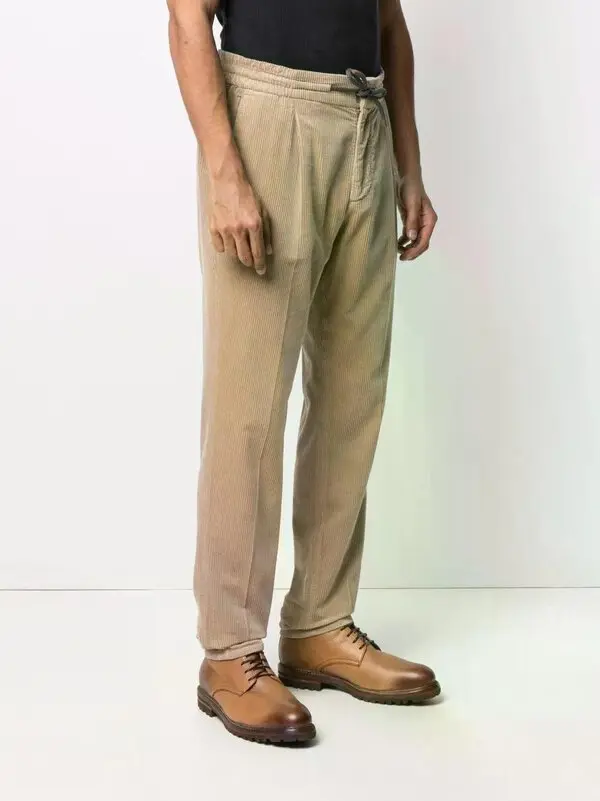 Brunello Cucinelli Pleated Drop-crotch Corduroy Trousers