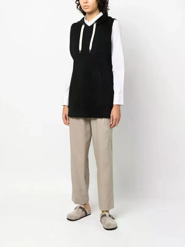 Brunello Cucinelli Ribbed-knit Vest Hoodie