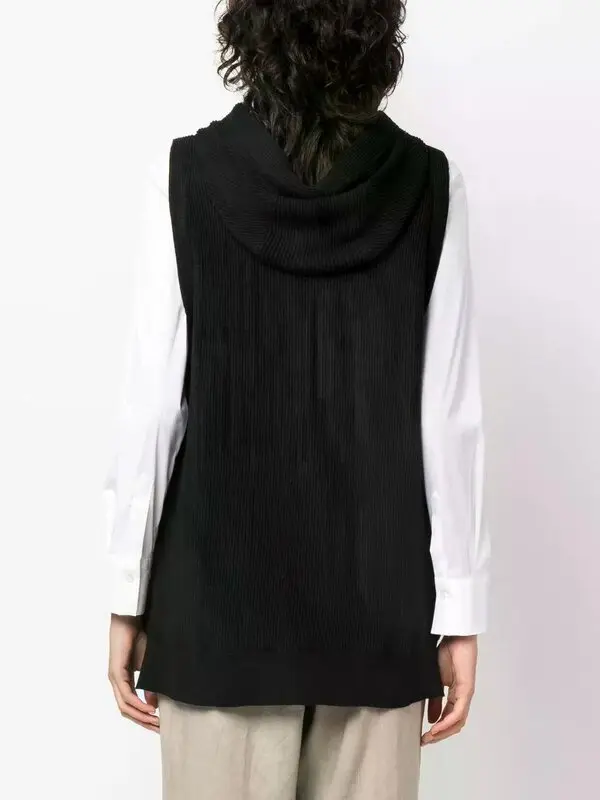 Brunello Cucinelli Ribbed-knit Vest Hoodie
