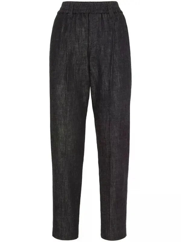 Brunello Cucinelli High-waisted Tapered Jeans