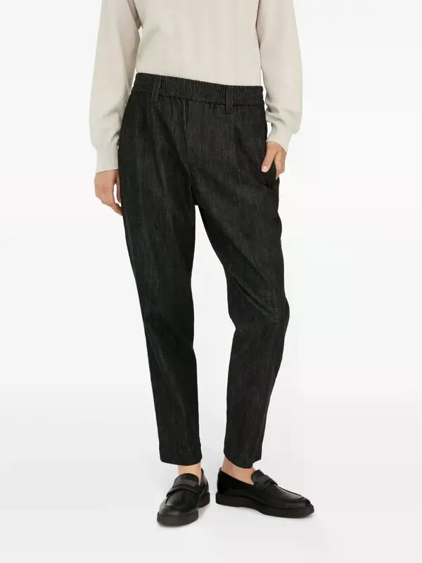 Brunello Cucinelli High-waisted Tapered Jeans