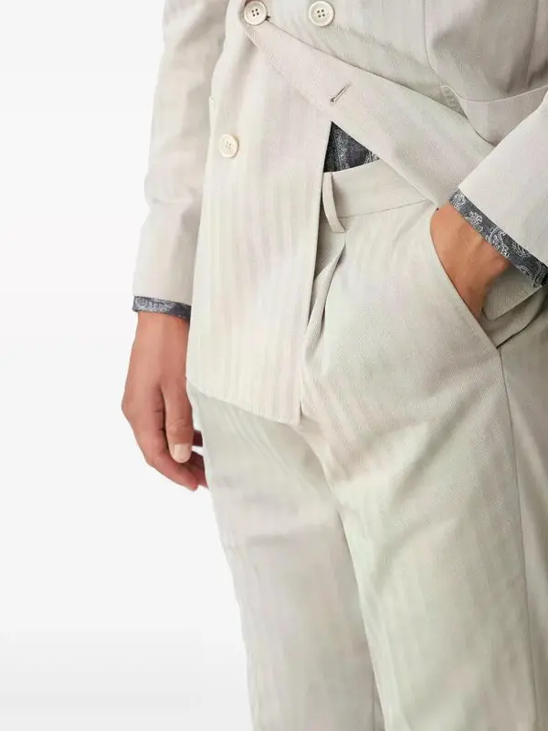 Brunello Cucinelli Striped Tailored Trousers