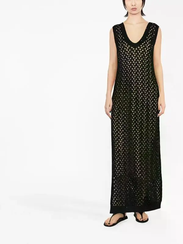 Brunello Cucinelli Open-knit Maxi Dress