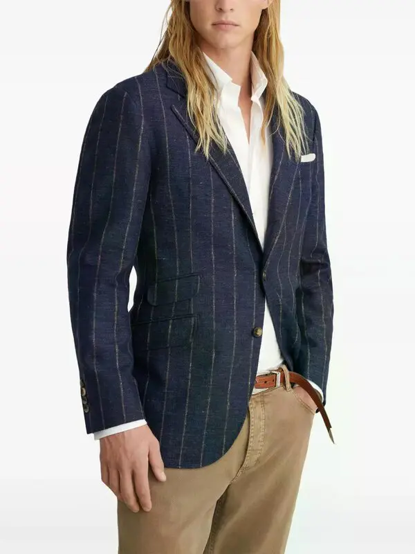 Brunello Cucinelli Striped Single-breasted Blazer