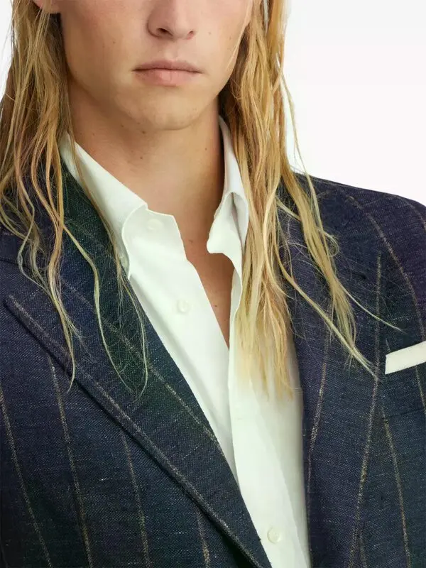 Brunello Cucinelli Striped Single-breasted Blazer