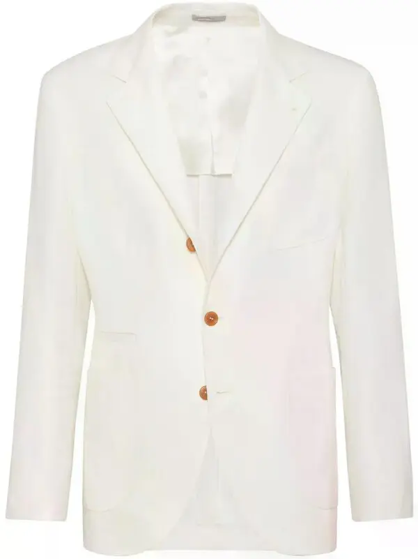 Brunello Cucinelli Single-breasted Linen Blazer