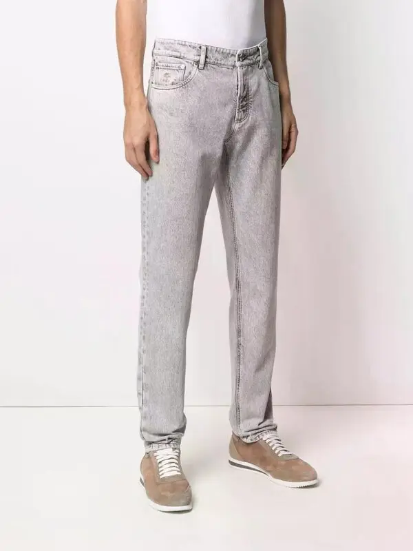 Brunello Cucinelli Slim-fit Stonewashed Trousers
