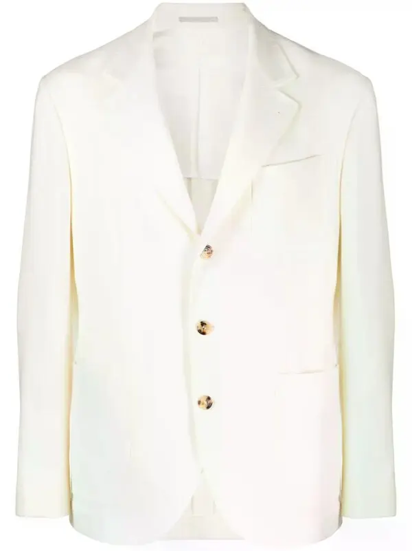 Brunello Cucinelli Single-breasted Wool-blend Blazer