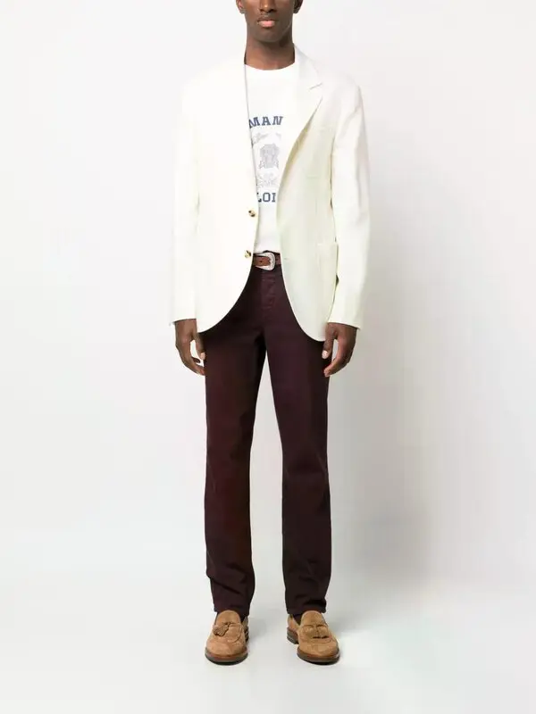 Brunello Cucinelli Single-breasted Wool-blend Blazer