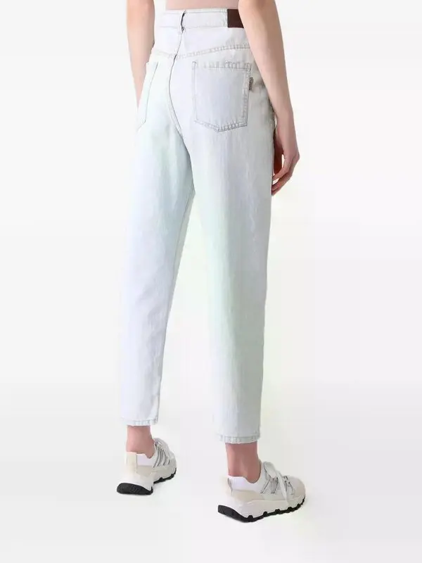 Brunello Cucinelli Straight-leg Jeans With Logo Patch