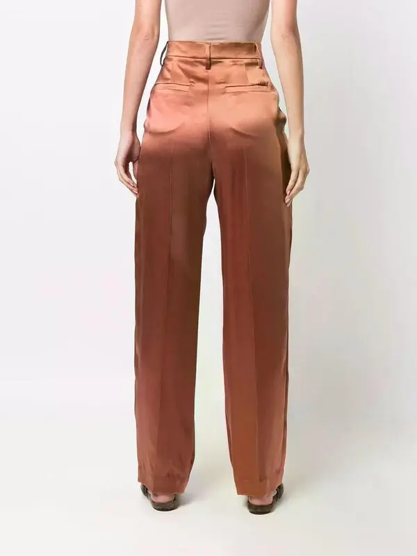 Brunello Cucinelli High-waisted Straight Trousers