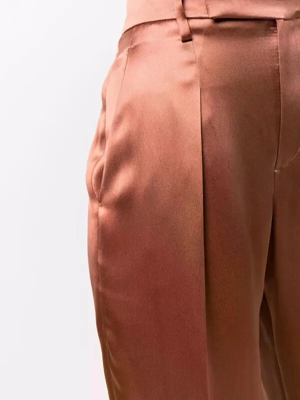 Brunello Cucinelli High-waisted Straight Trousers