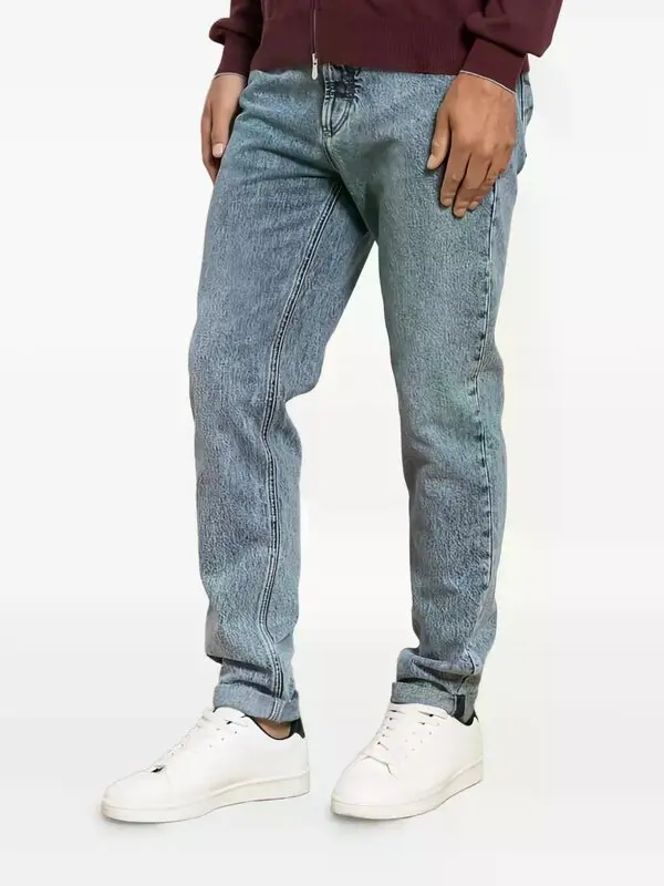 Brunello Cucinelli Straight-leg Jeans With Logo Embroidery