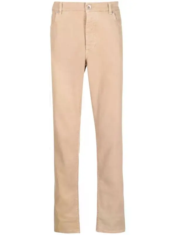 Brunello Cucinelli Garment-dyed Straight-leg Jeans