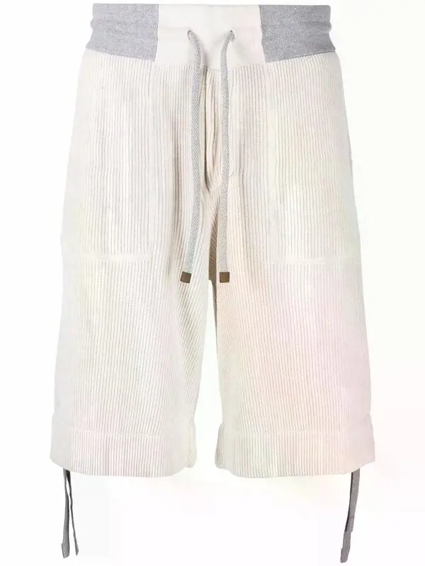 Brunello Cucinelli Corduroy-detail Bermuda Shorts