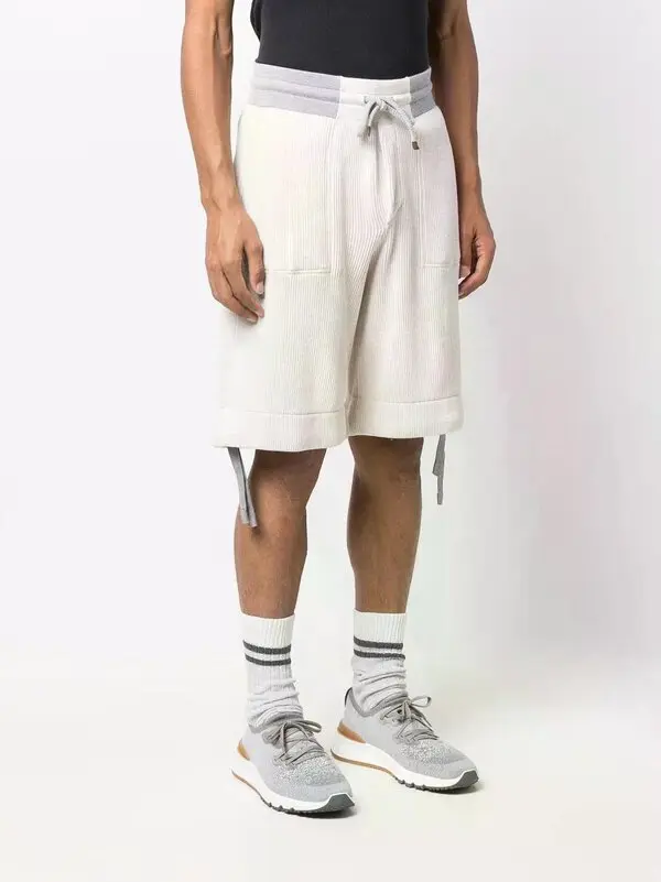 Brunello Cucinelli Corduroy-detail Bermuda Shorts