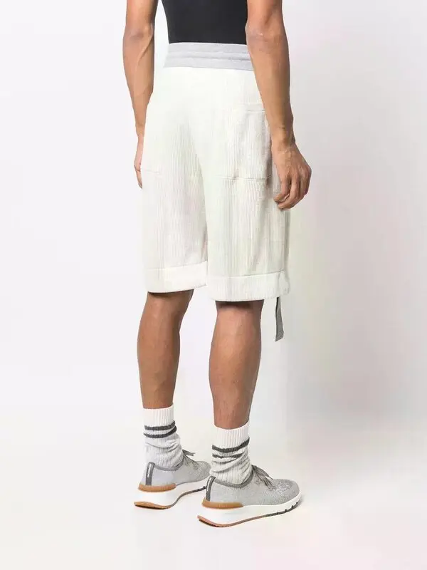 Brunello Cucinelli Corduroy-detail Bermuda Shorts