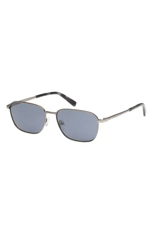 Abercrombie 56mm Round Sunglasses - Shiny Gunmetal/smoke Lens