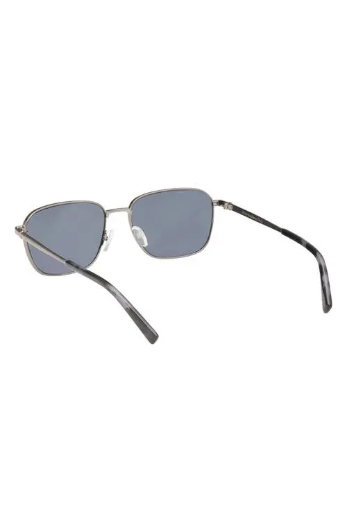 Abercrombie 56mm Round Sunglasses - Shiny Gunmetal/smoke Lens