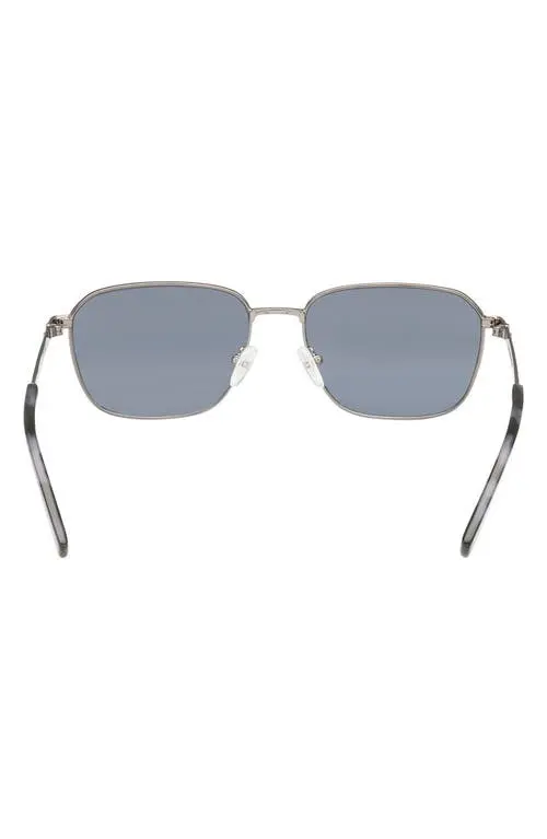 Abercrombie 56mm Round Sunglasses - Shiny Gunmetal/smoke Lens