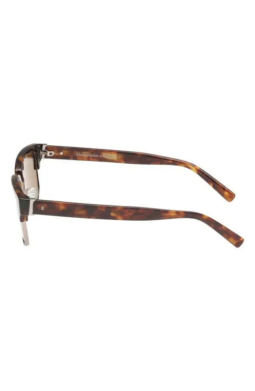 Abercrombie 55mm Square Sunglasses - Dark Havana/brown Lens