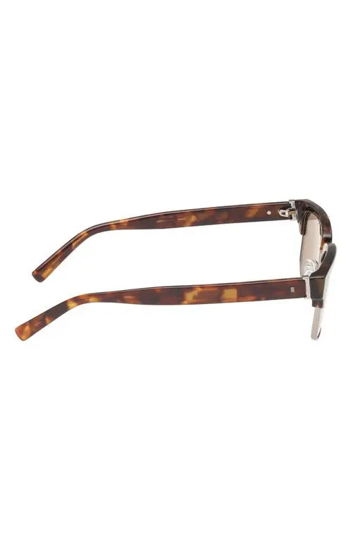 Abercrombie 55mm Square Sunglasses - Dark Havana/brown Lens