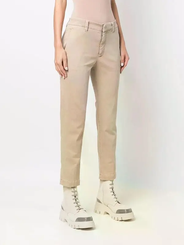 Brunello Cucinelli Cropped Cotton Chino Trousers
