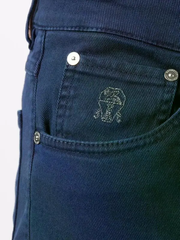 Brunello Cucinelli Dyed Straight-leg Jeans