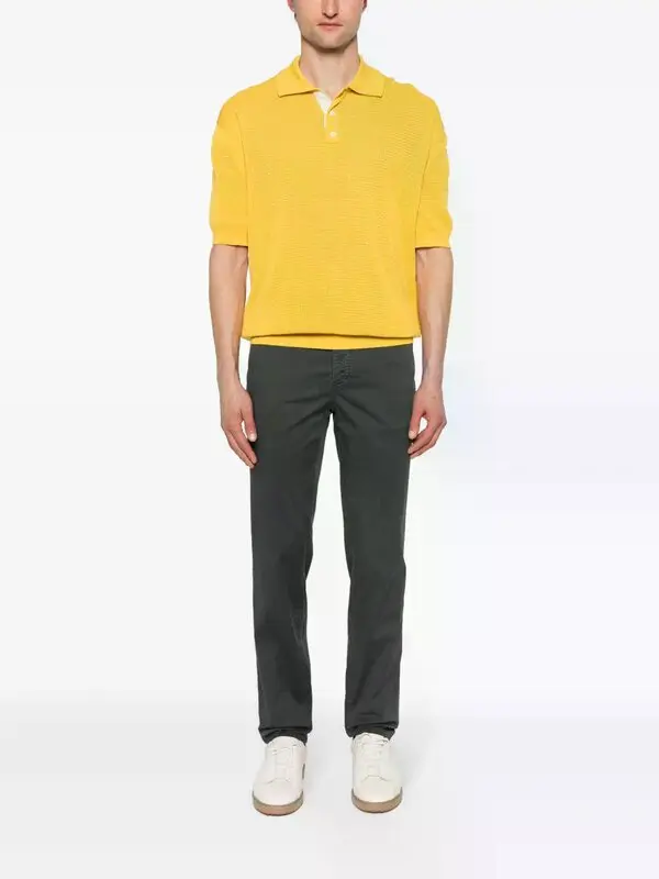 Brunello Cucinelli Logo-embroidered Straight-leg Trousers