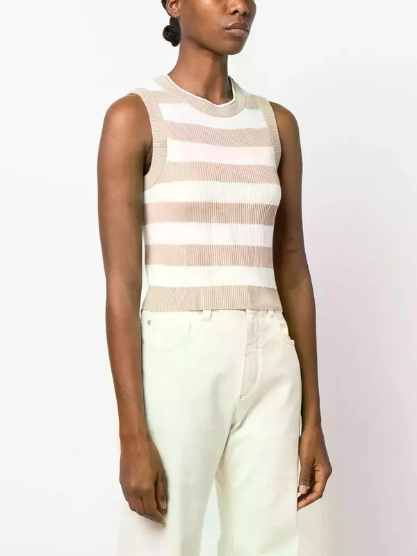 Brunello Cucinelli Striped Knitted Vest