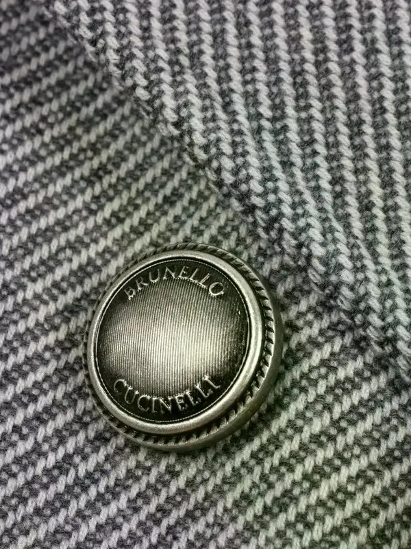 Brunello Cucinelli Herringbone Double-breasted Jacket