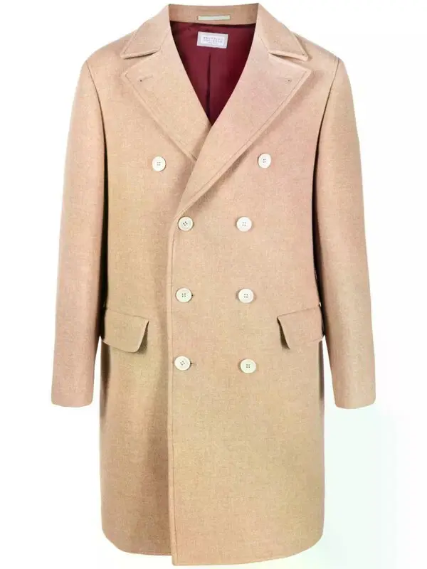 Brunello Cucinelli Double-breasted Wool-blend Coat