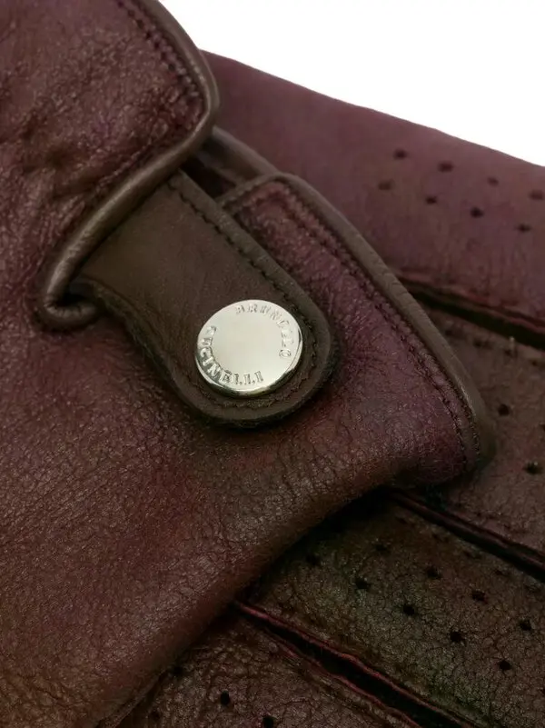 Brunello Cucinelli Perforated Leather Gloves
