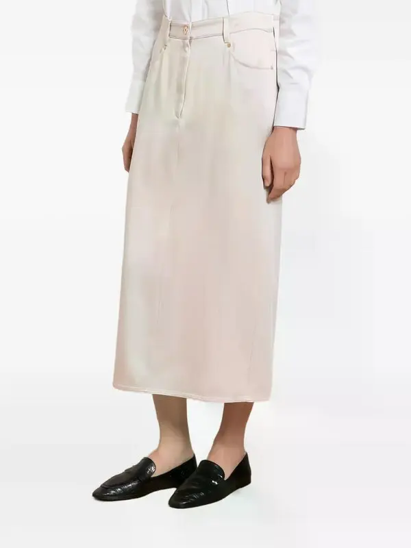Brunello Cucinelli Pocket-detail Midi Skirt