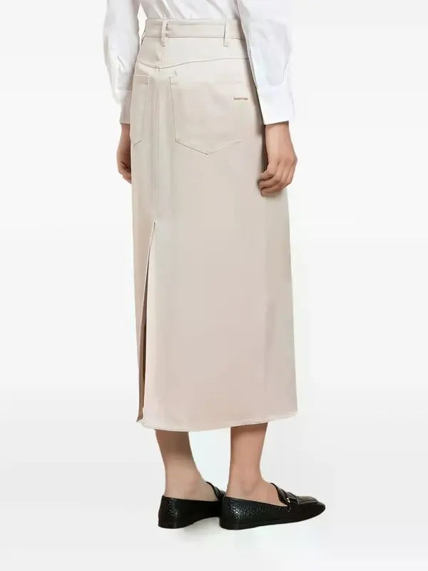 Brunello Cucinelli Pocket-detail Midi Skirt