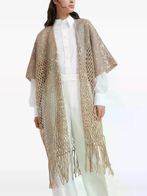 Brunello Cucinelli Macramé Cardigen-coat