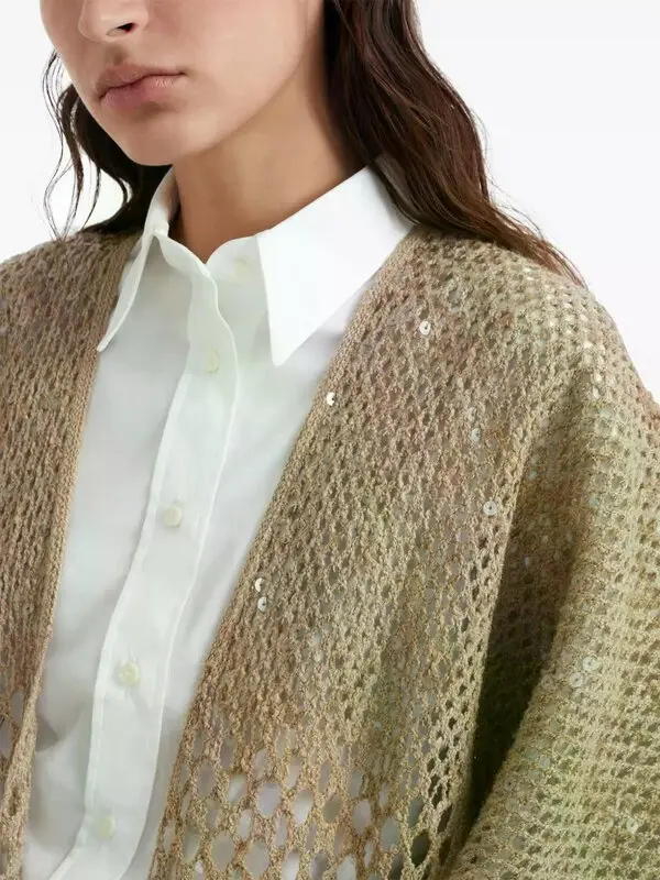 Brunello Cucinelli Macramé Cardigen-coat
