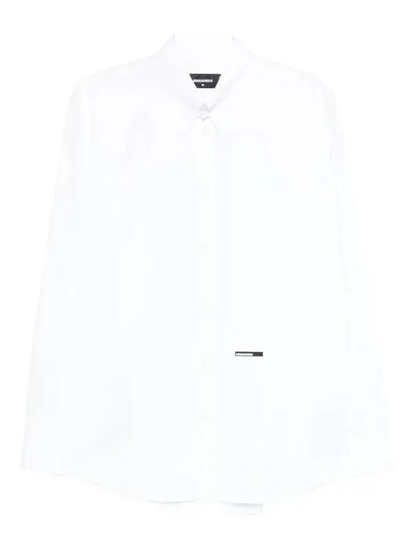 Dsquared2 Logo-detail Cotton Shirt - White