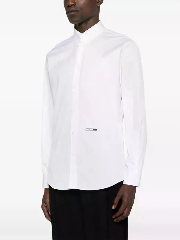 Dsquared2 Logo-detail Cotton Shirt - White