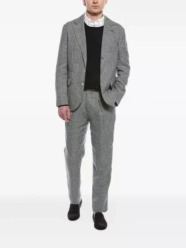 Brunello Cucinelli Plaid Single-breasted Suit