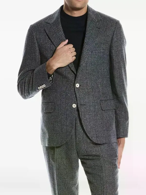 Brunello Cucinelli Checked Two-button Suit