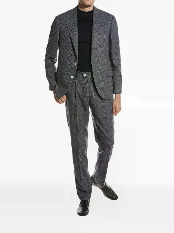 Brunello Cucinelli Checked Two-button Suit