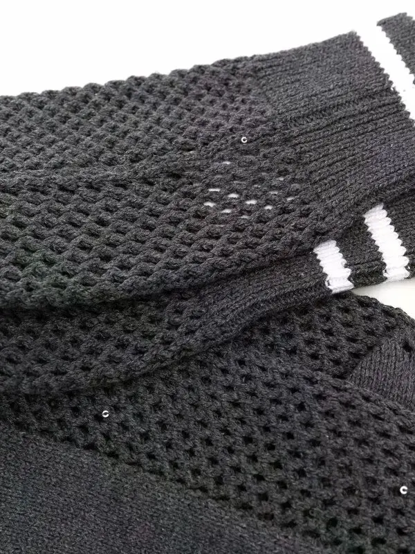 Brunello Cucinelli Striped Edge Mesh Socks