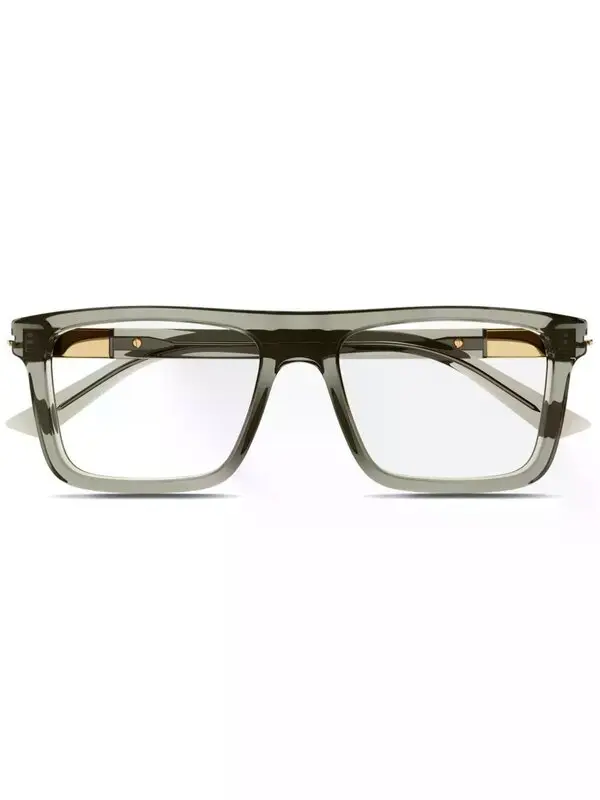 Gucci Rectangle Frame Glasses - Brown
