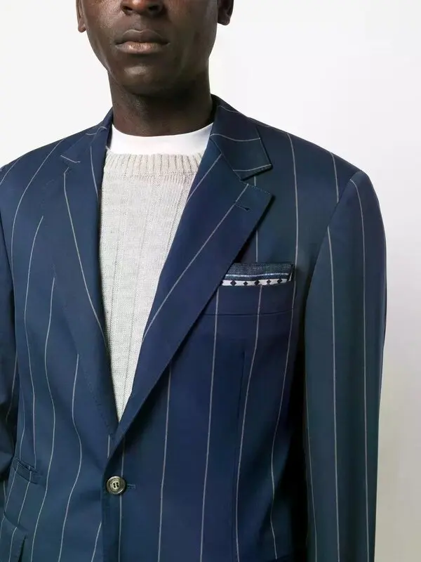 Brunello Cucinelli Pinstripe-print Single-breasted Blazer